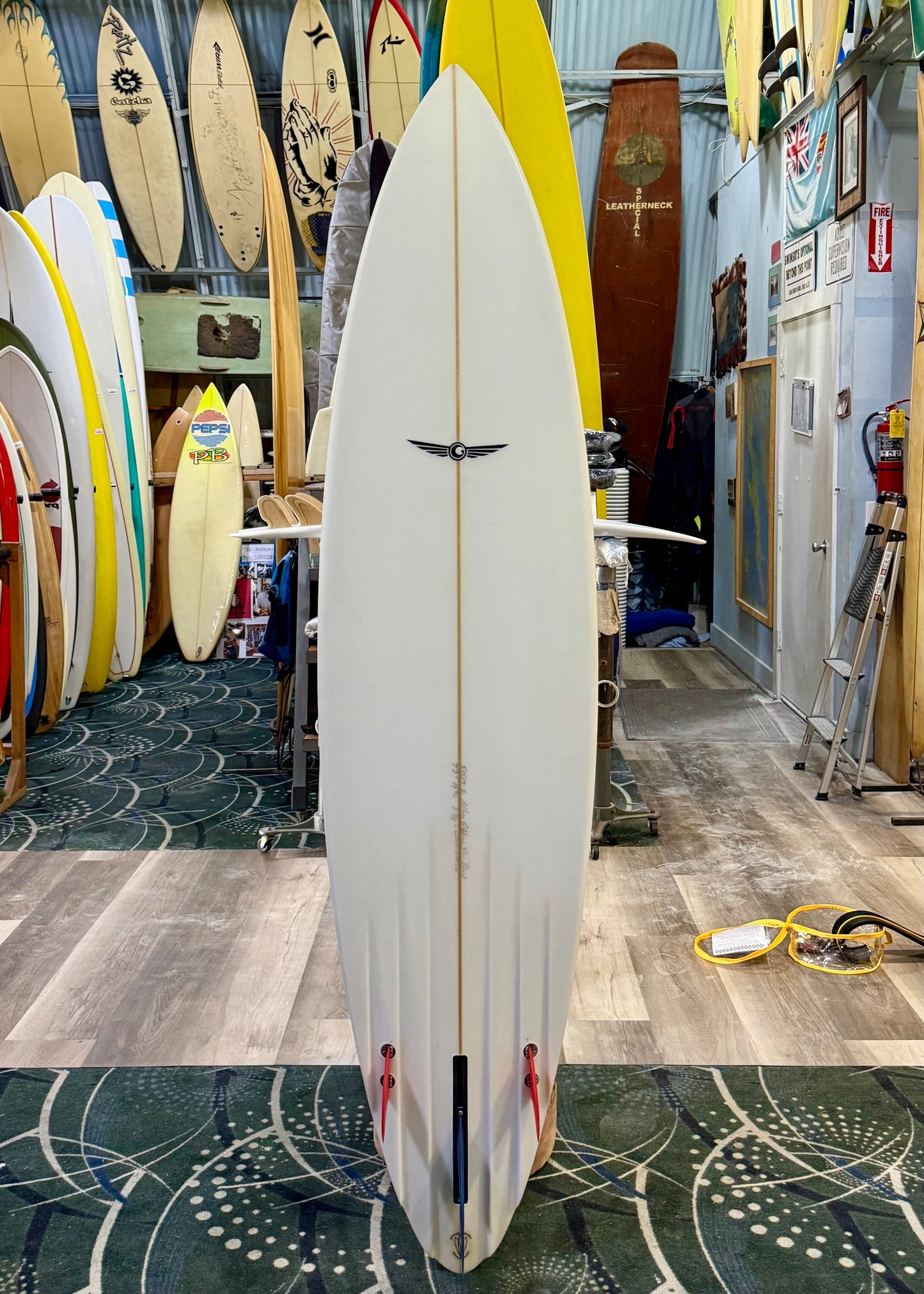 7'2 ALLAN GIBBONS (BIRD'S PERSONAL) - 2+1 FINS INCLUDED – Bird's Surf Shed